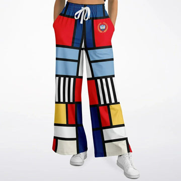 Alt Blue Hopscotch in Primary Geometric Eco-Poly Wide Leg Pants – Shop ...