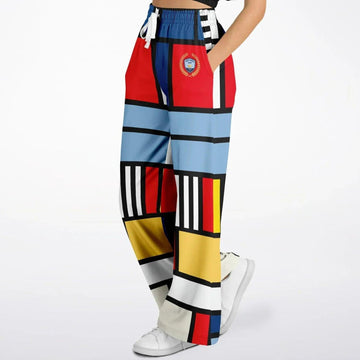 Alt Blue Hopscotch in Primary Geometric Eco-Poly Wide Leg Pants – Shop ...