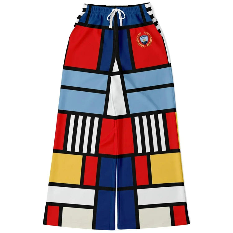 Alt Blue Hopscotch in Primary Geometric Eco-Poly Wide Leg Pants – Shop ...